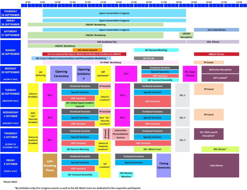 Program - IAC 2025 in Sydney, Australia – 29.SEP – 03.OCT